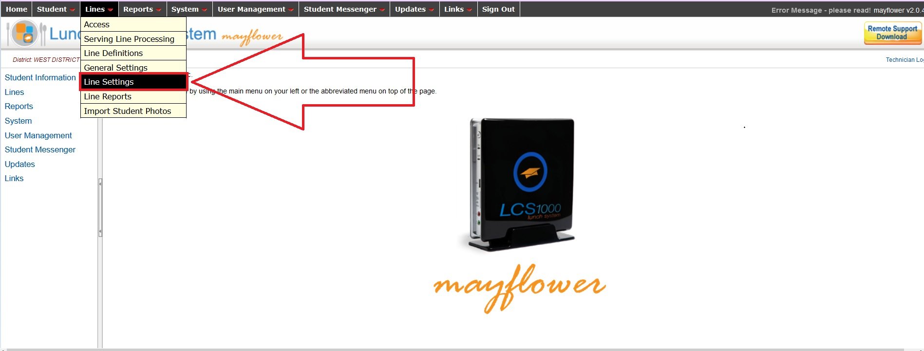 How can I disable a la carte purchases for students who have a negative ...