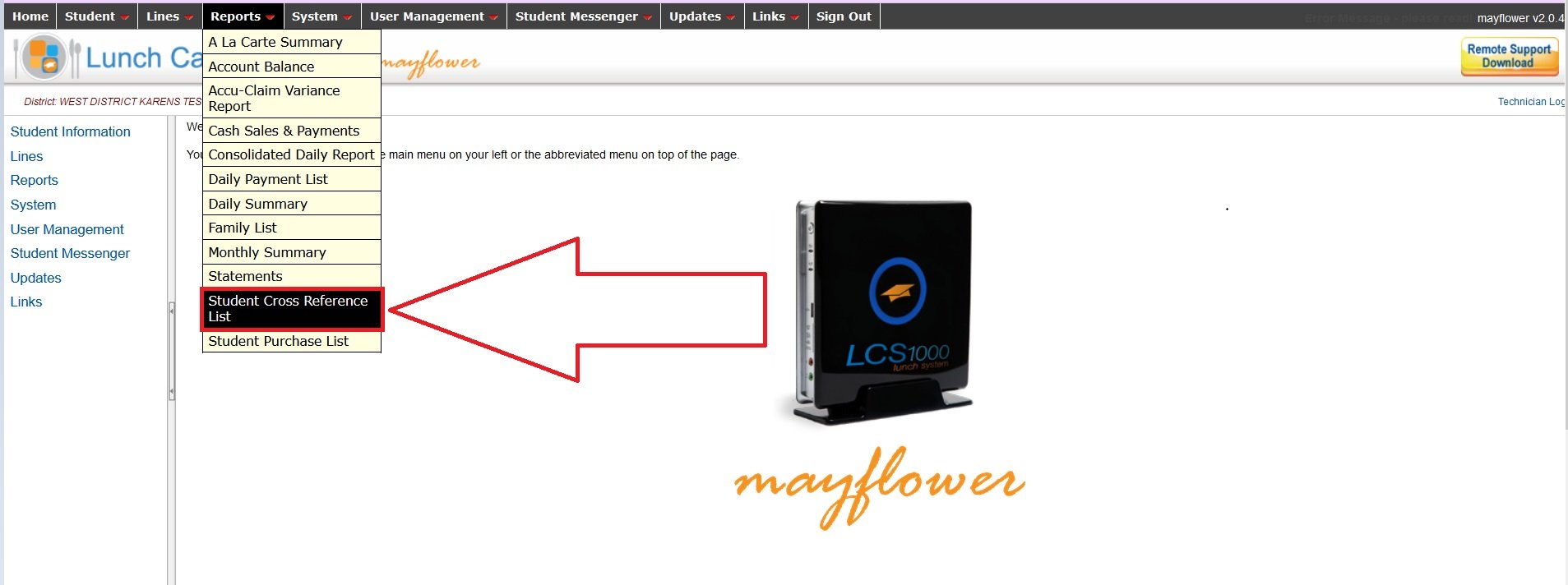 How can I see which students have a line comment?